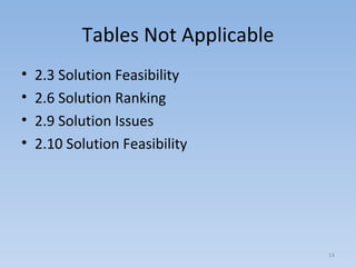 Tables Presentation Refinery Overhauling | PPT