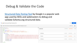 Table structured schema markup | PPTX