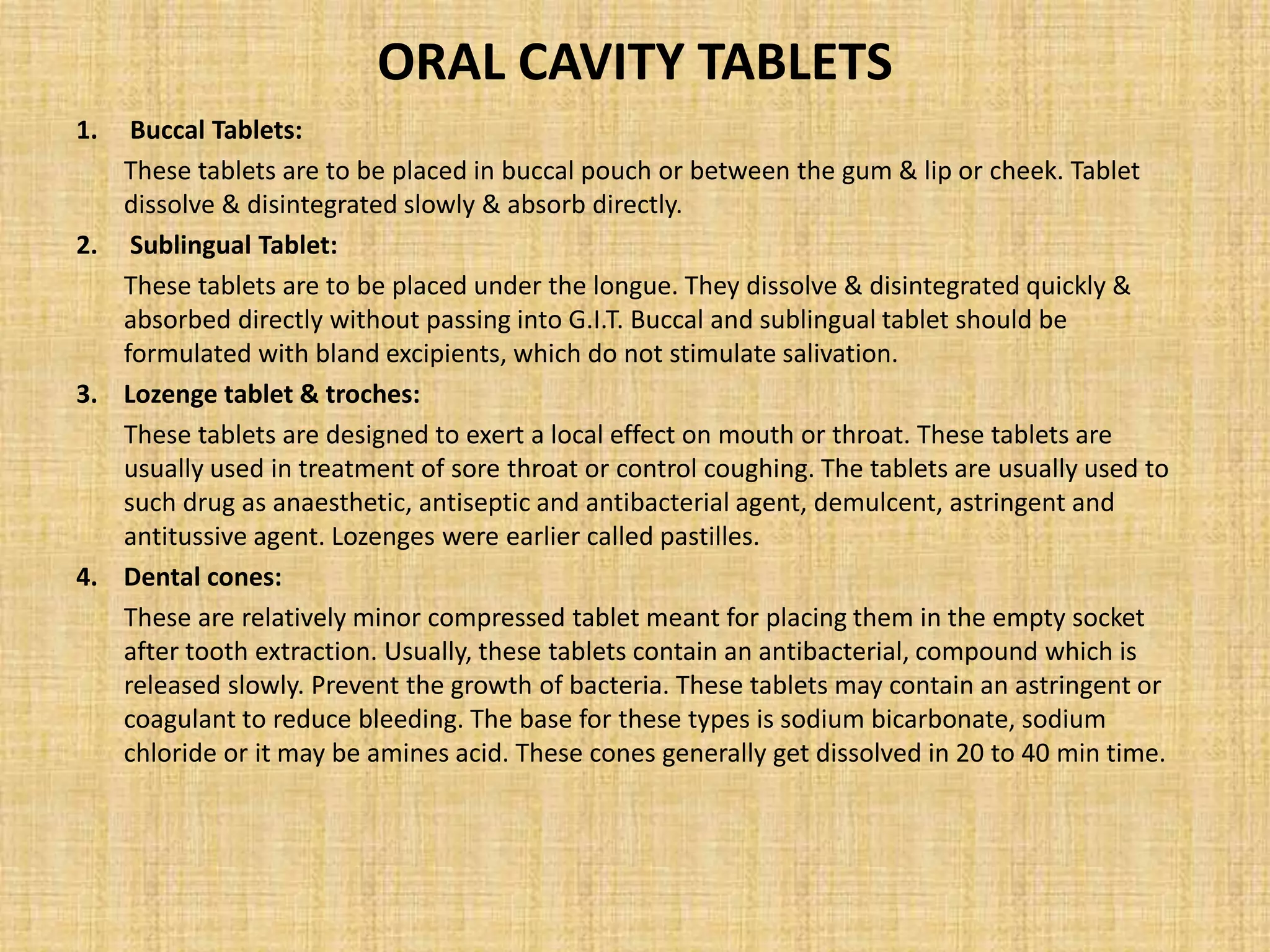 Tablet [introduction,classification,excipient,formulation,tablets ...