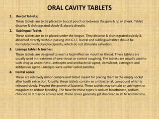 Tablet [introduction,classification,excipient,formulation,tablets ...