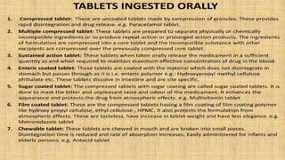 Tablet: Solid dosage form Advantages and Disadvantages.pptx ...