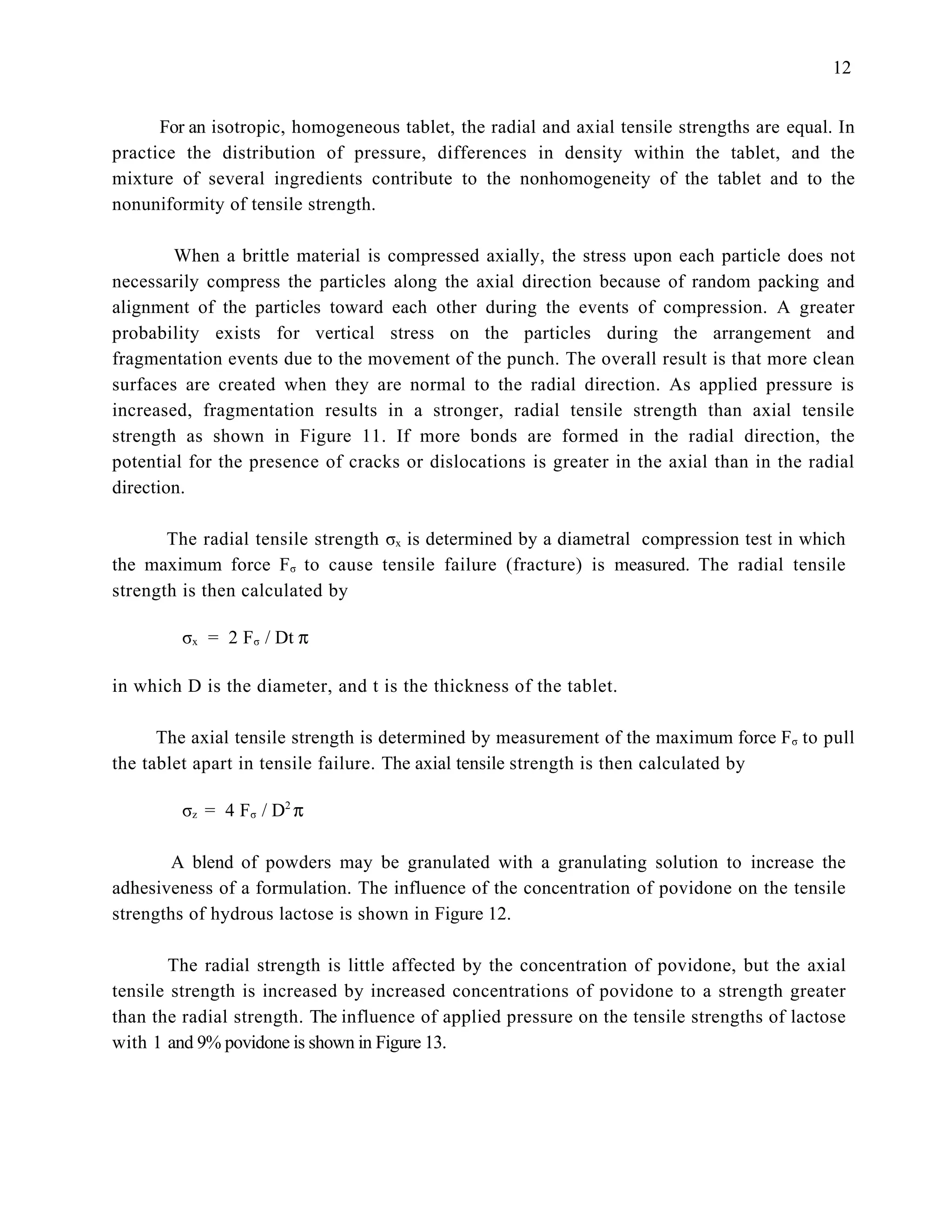 Tablet compaction and compression-handout | PDF