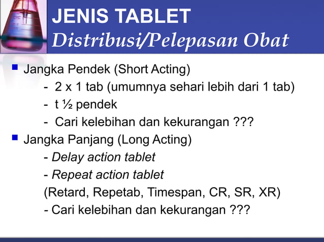 TABLET 1 kelas xi farmasi power point tablet | PPTX