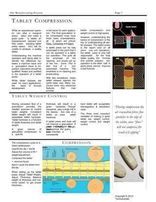 Tablet and Capsule Manufacturing Process | PPTX