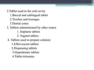 Tablet a solid dosage form. | PPTX