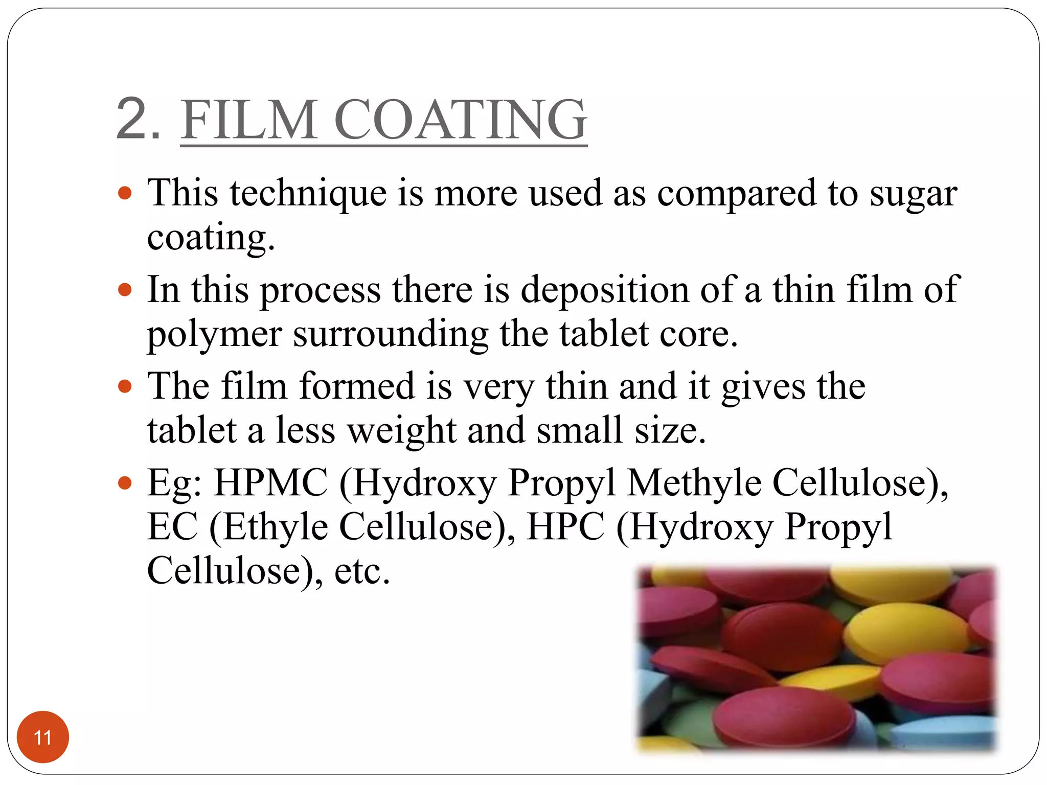 Tablet Coating | PPTX