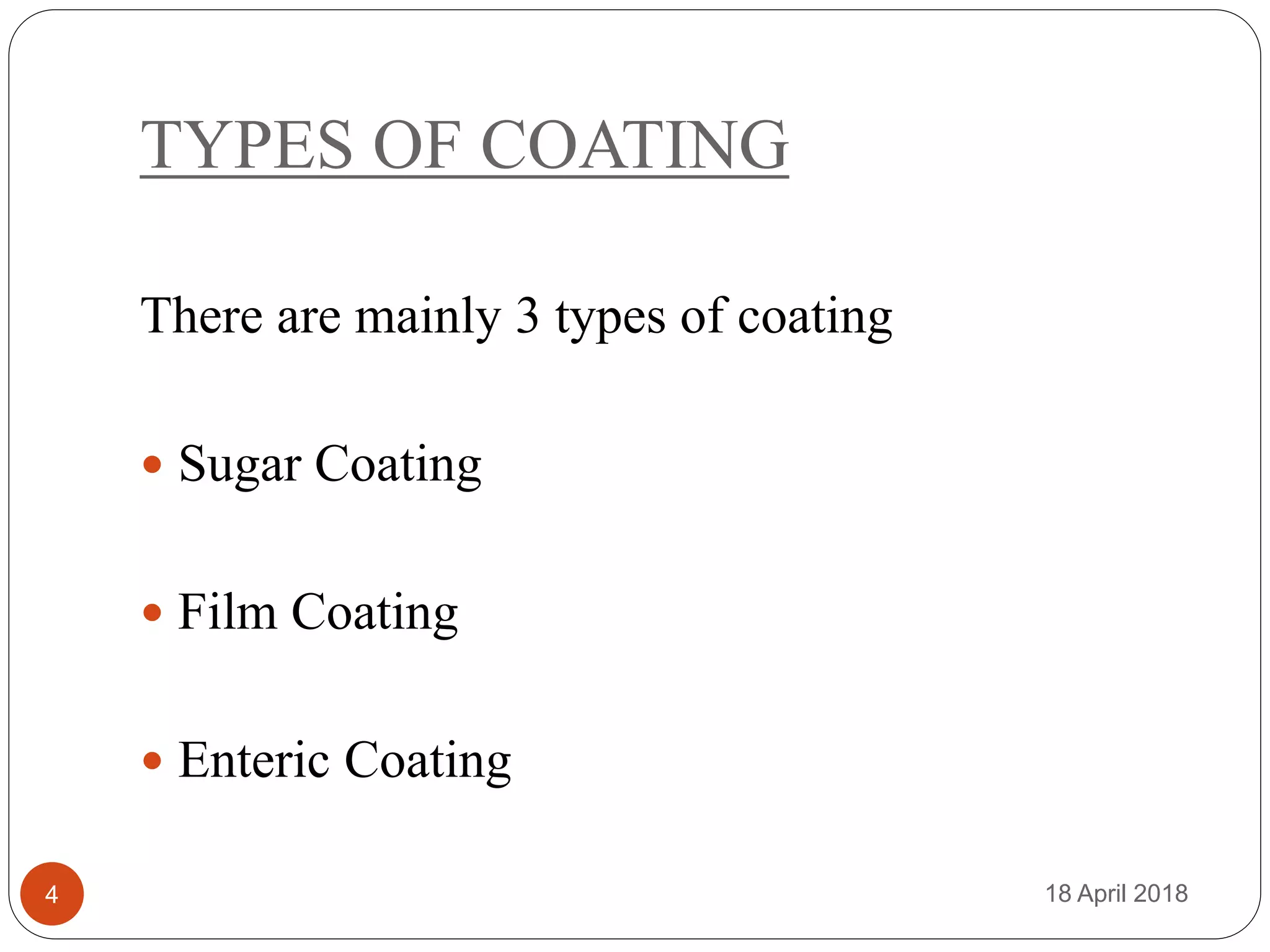 Tablet Coating | PPTX