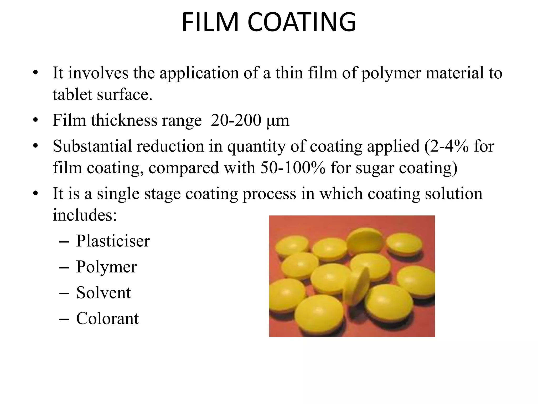 Tablet coating | PPTX