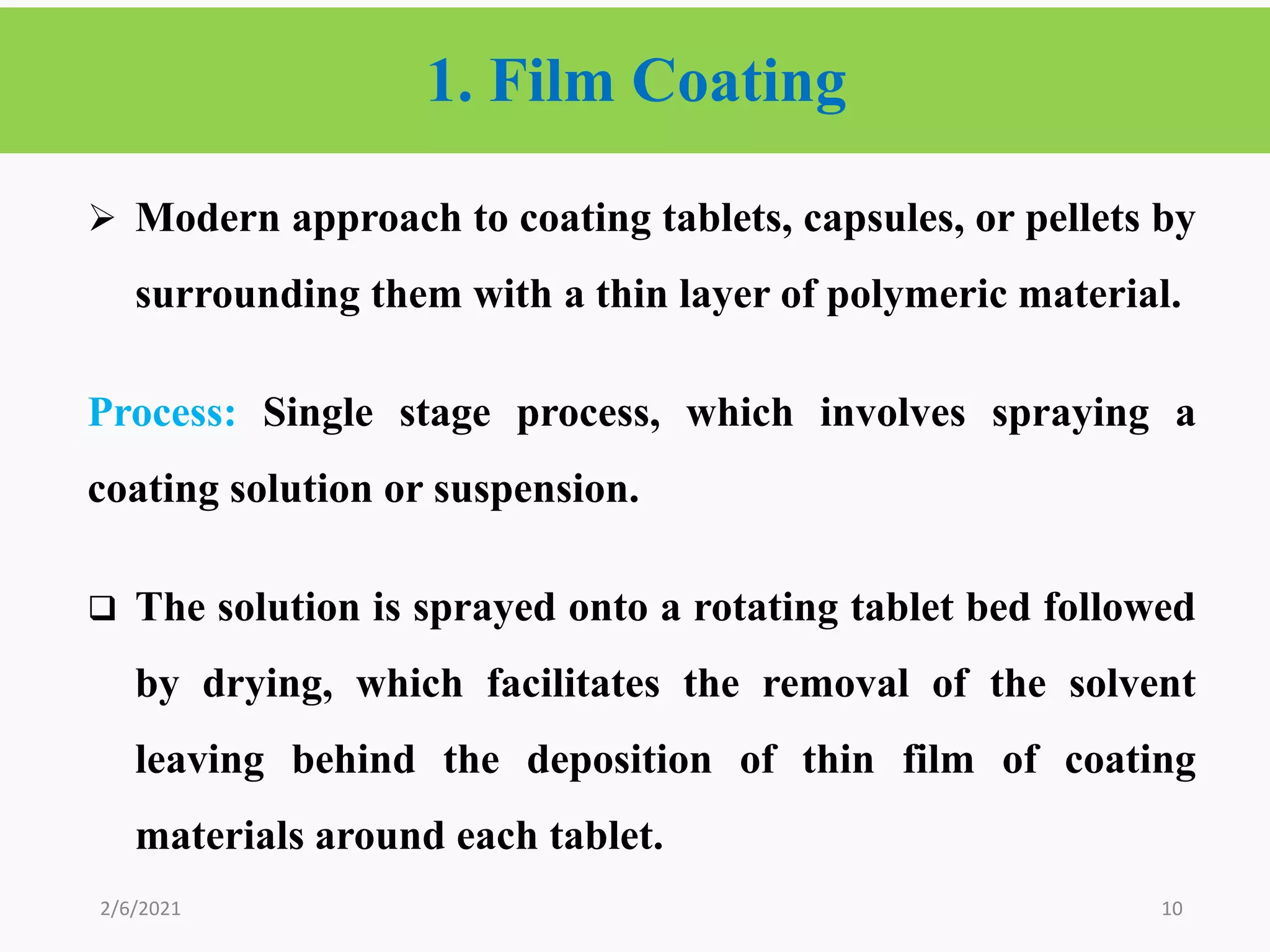 Coating Process of Tablets | PPTX