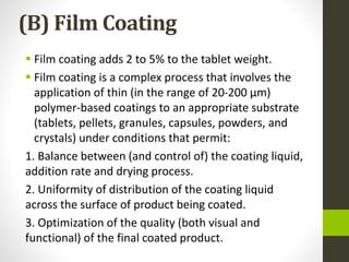 Tablet coating.pptx | Chemistry | Science
