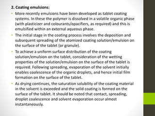 Tablet coating.pptx | Chemistry | Science