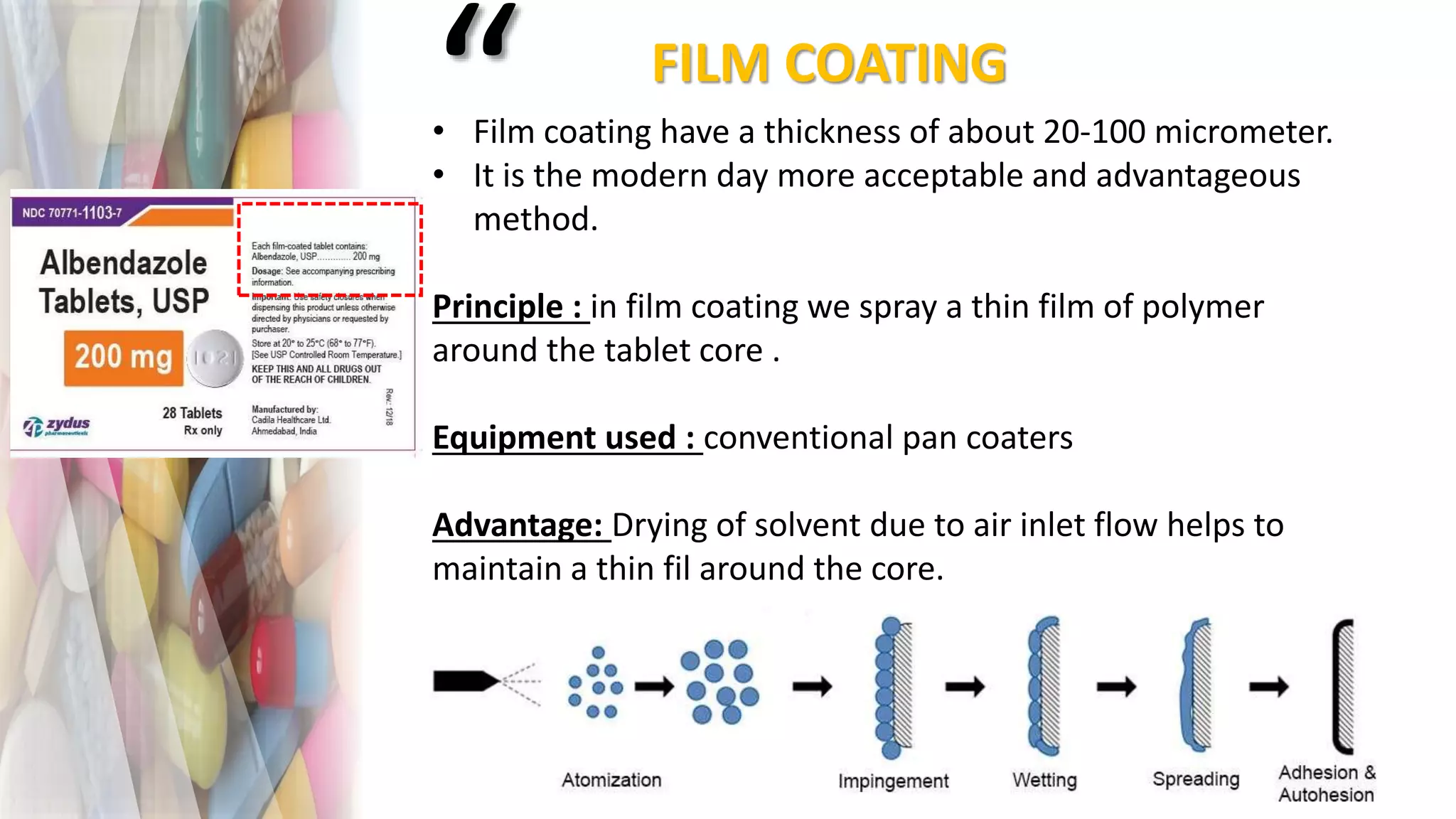 Tablet coating - industrial pharmacy | PPTX