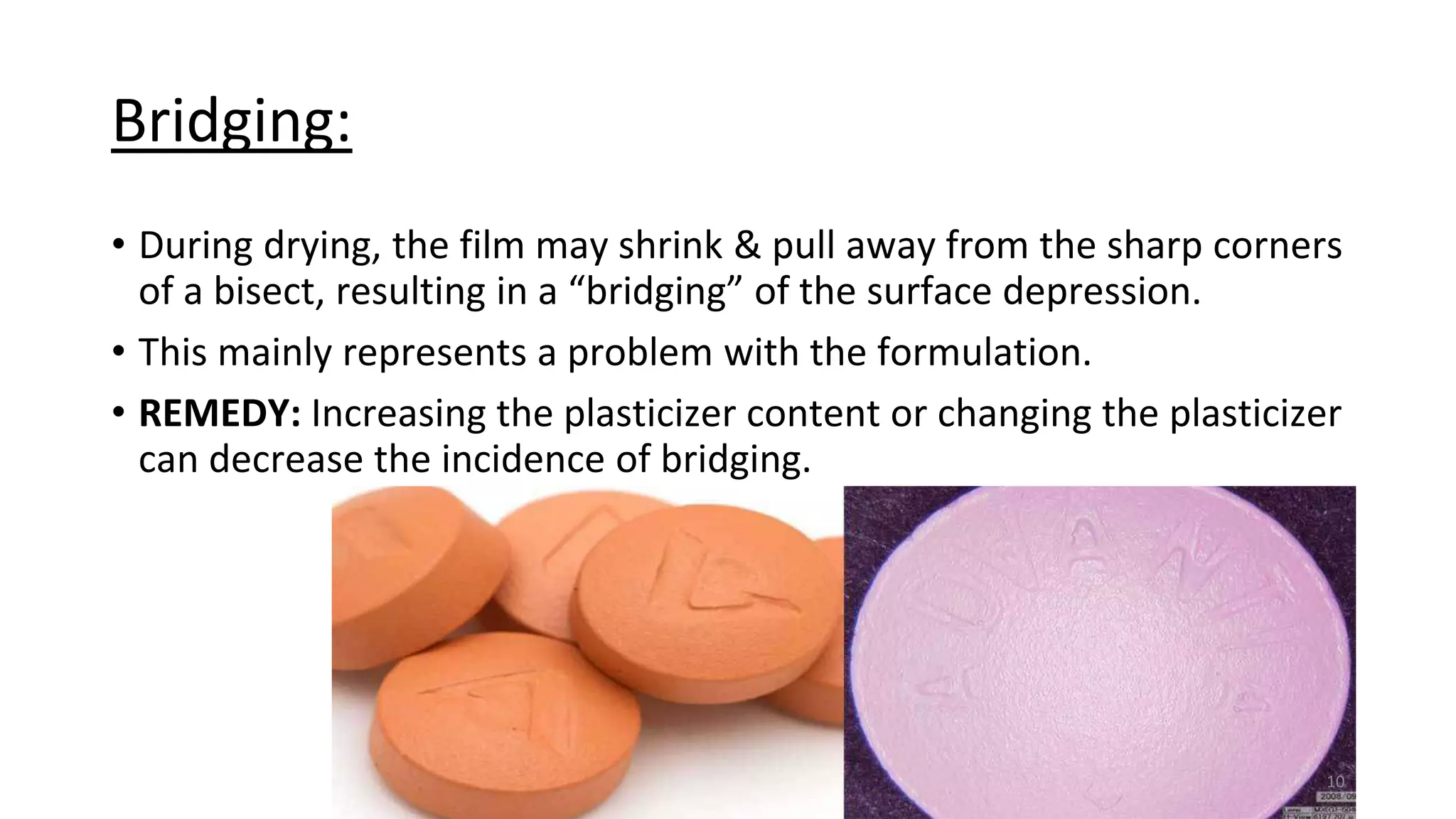 Tablet coating defects | PPTX