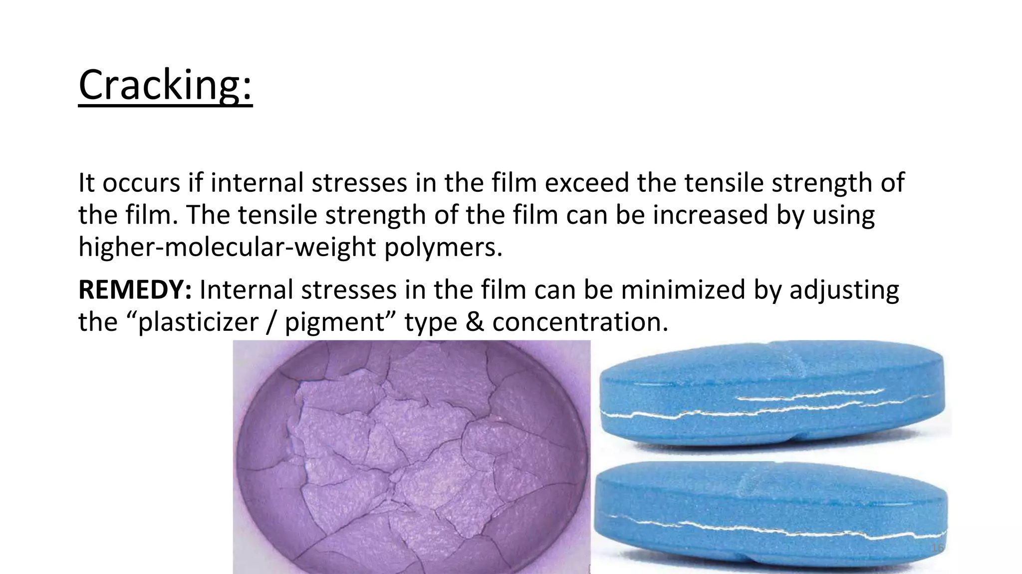Tablet coating defects | PPTX
