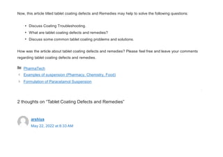 Tablet Coating Defects and Remedies.pptx