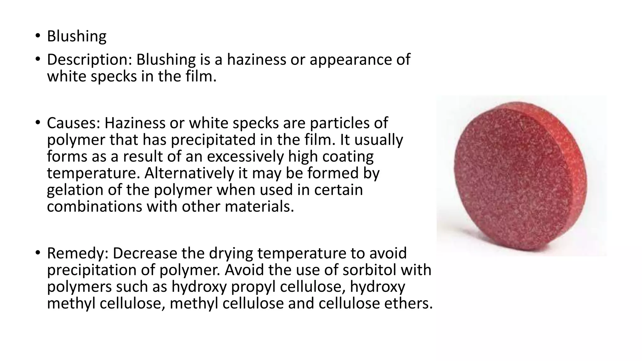 Tablet coating defects and their remedies | PPTX