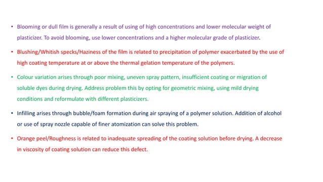 Tablet coating defects and their remedies | PPTX | Skin and Dermatology ...