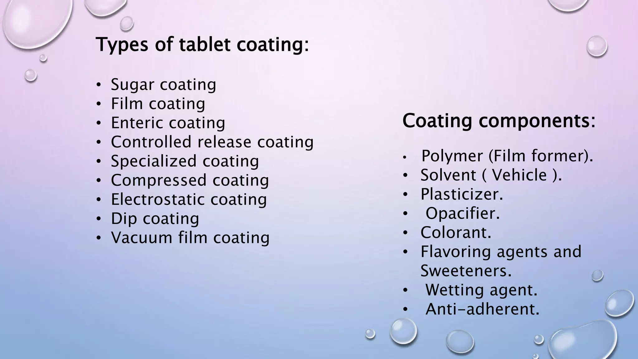 Tablet coating machine | PPTX