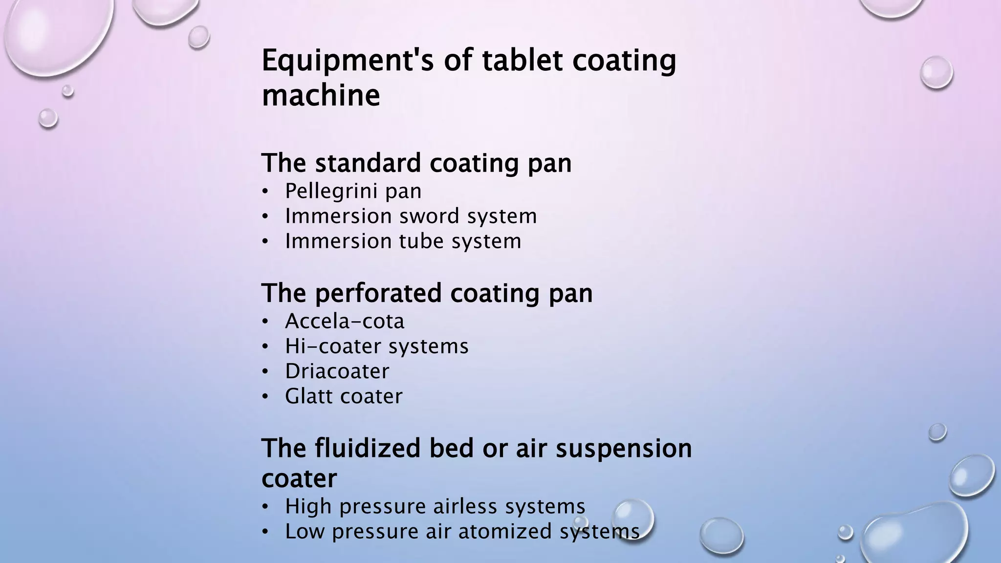 Tablet coating machine | PPTX