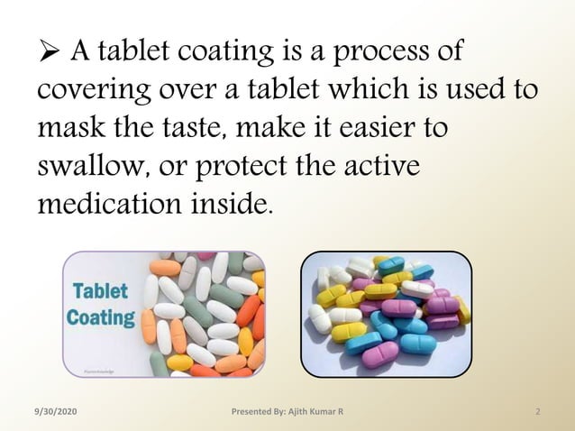 Tablet coating with equipment | PPTX