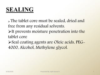 Tablet coating with equipment | PPTX