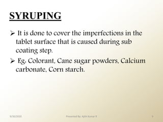 Tablet coating with equipment | PPTX