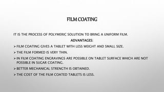 Tablet Coating Technology | PPTX