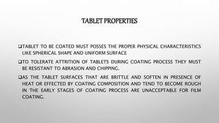 Tablet Coating Technology | PPTX