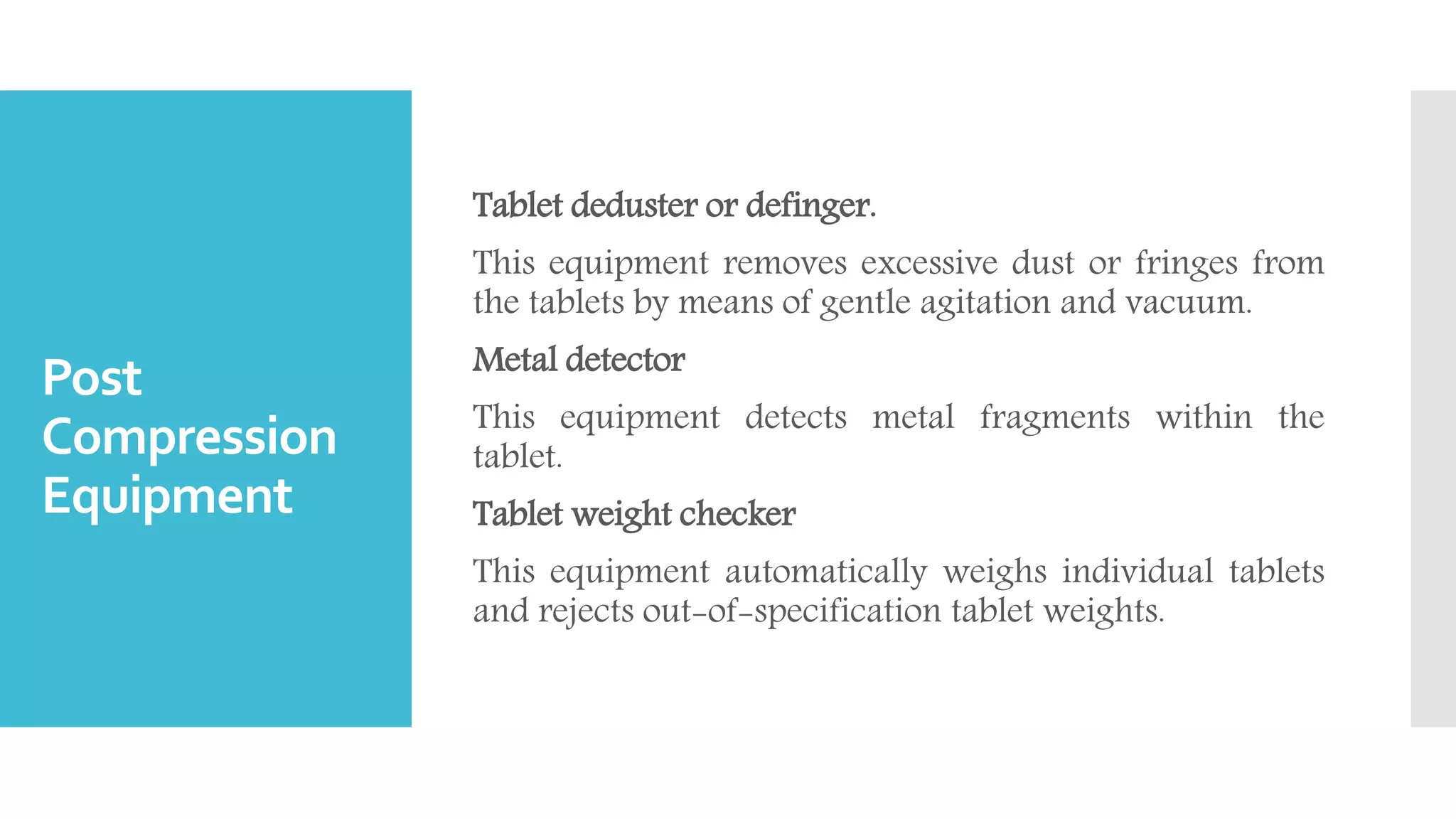 Tablet compression; Compression – Consolidation - Compaction | PPTX