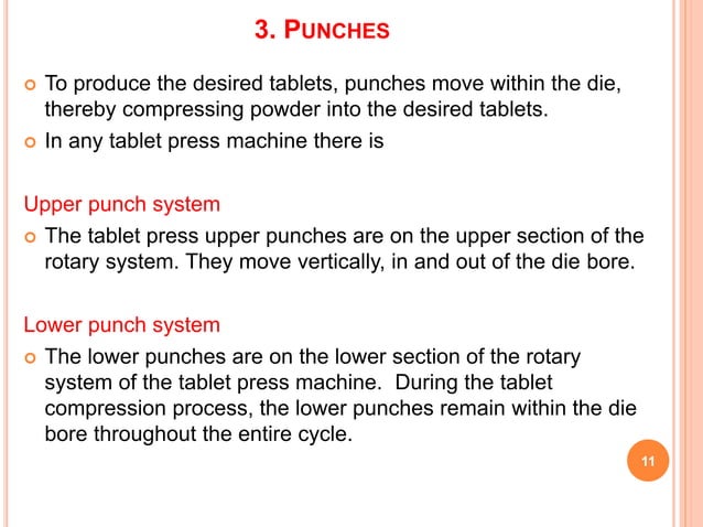 Tablet compression machine | PPTX | First Aid | Injuries