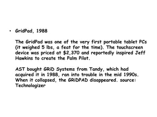 Tablet computer history | PPTX