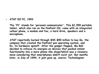 Tablet computer history | PPTX