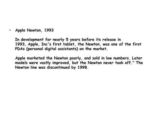 Tablet computer history | PPTX