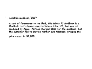 Tablet computer history | PPTX