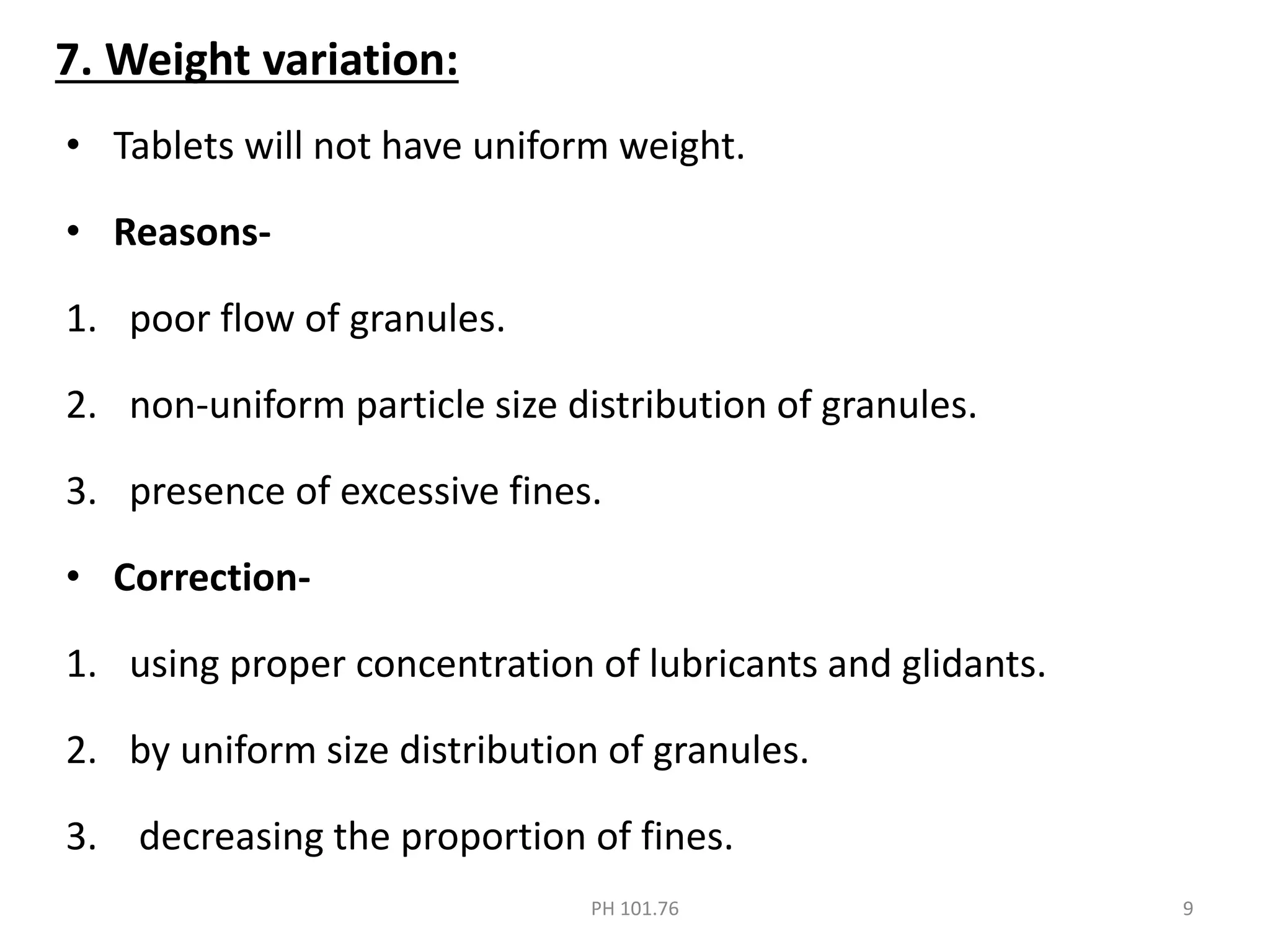 Tablet defects | PPTX