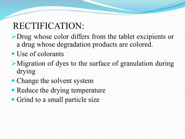 Tablet defects and its rectification | PPTX