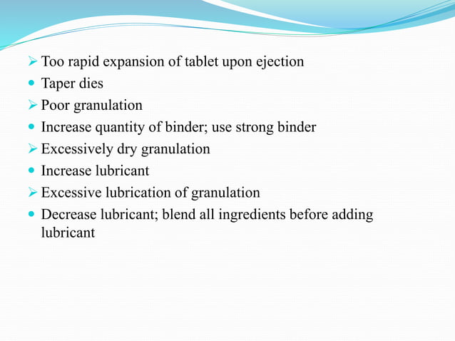 Tablet defects and its rectification | PPTX