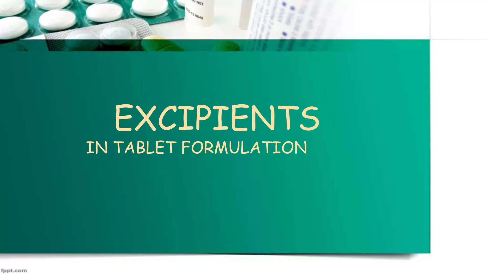 Tablet dosage form | PPTX