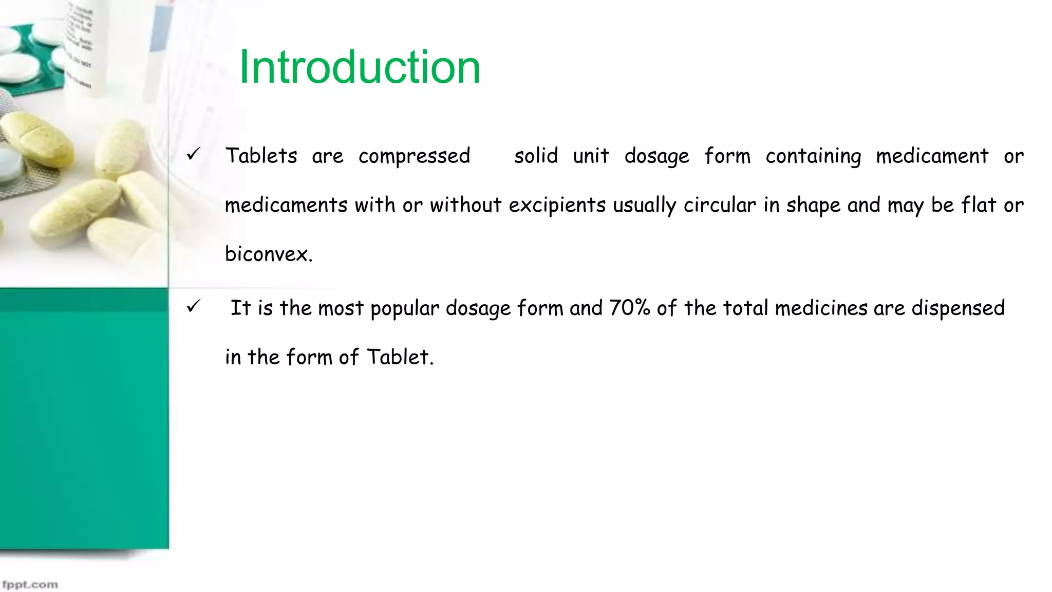 Tablet dosage form | PPTX