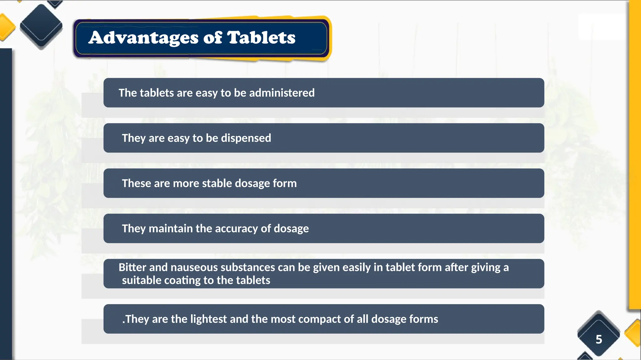 Overview and importance of Tablet dosage form.pptx