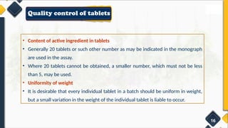 Overview and importance of Tablet dosage form.pptx