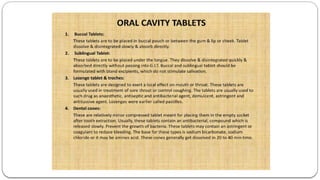 Different types of Tablet dosage form and manufacturing | PPTX