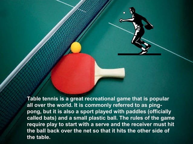 Table tennis | PPT | Table Tennis | Sports