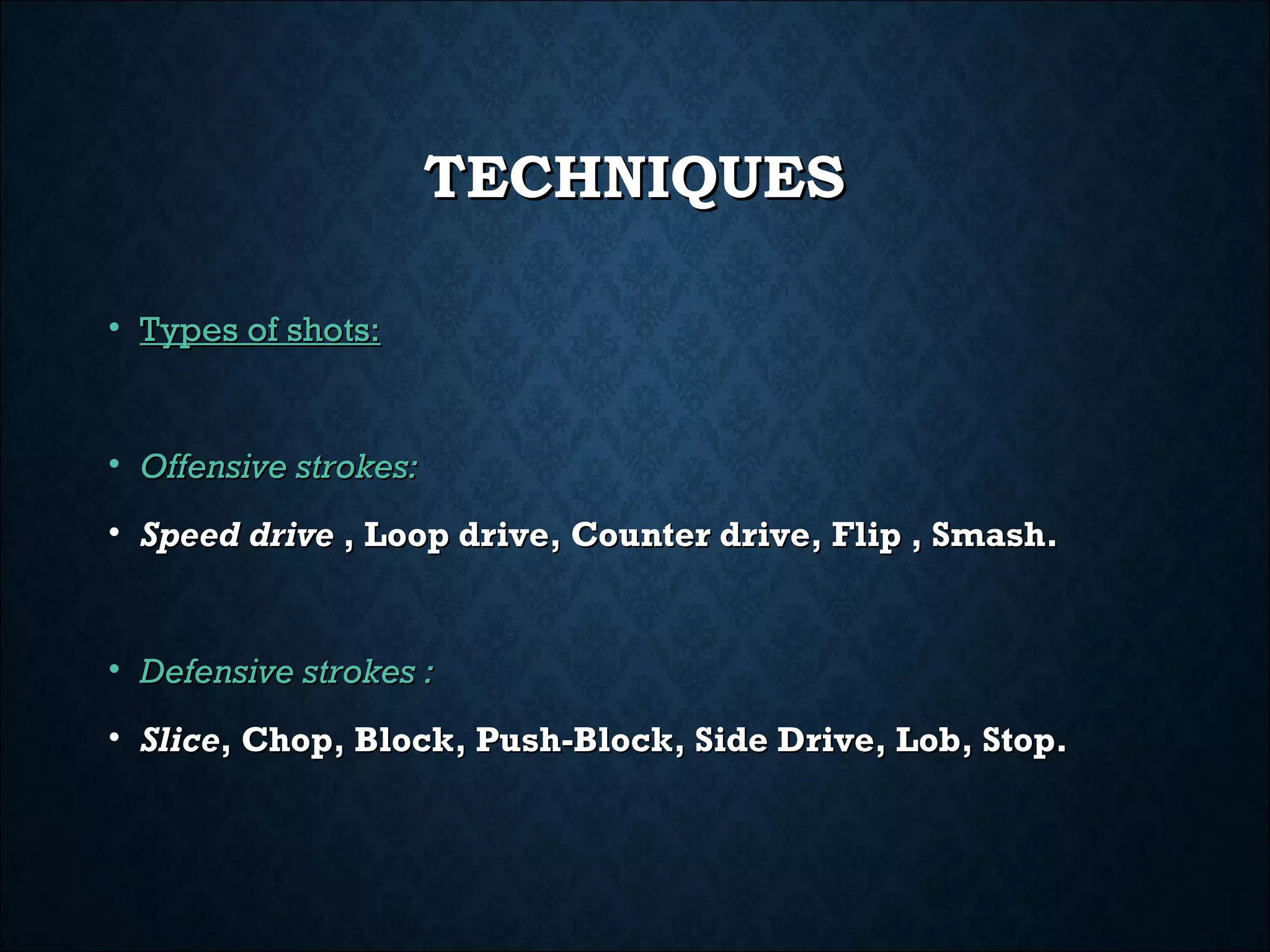 Table tennis | PPT