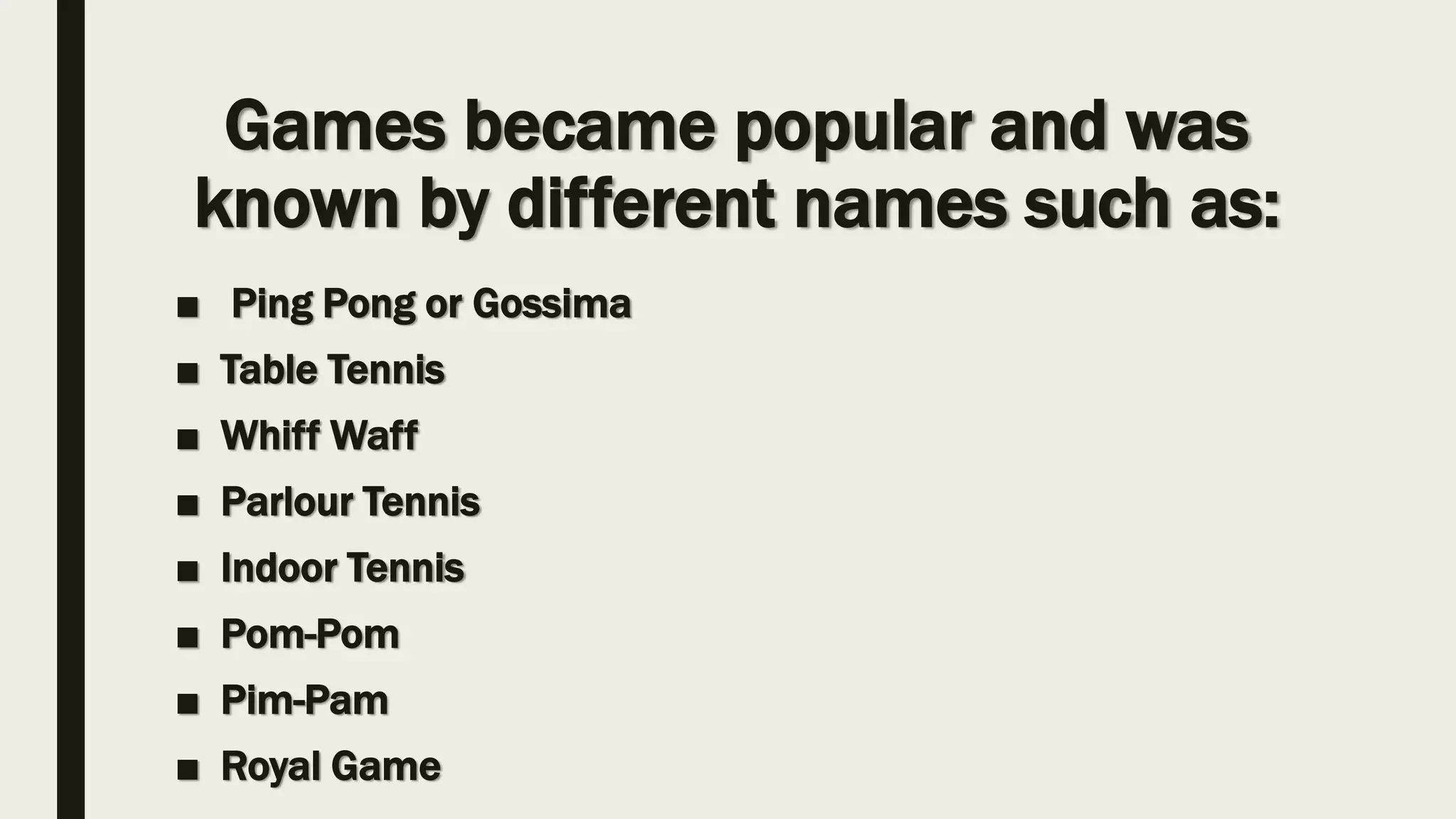 Physical Education (Table Tennis) | PPTX