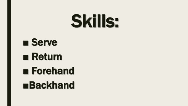 Physical Education (Table Tennis) | PPTX