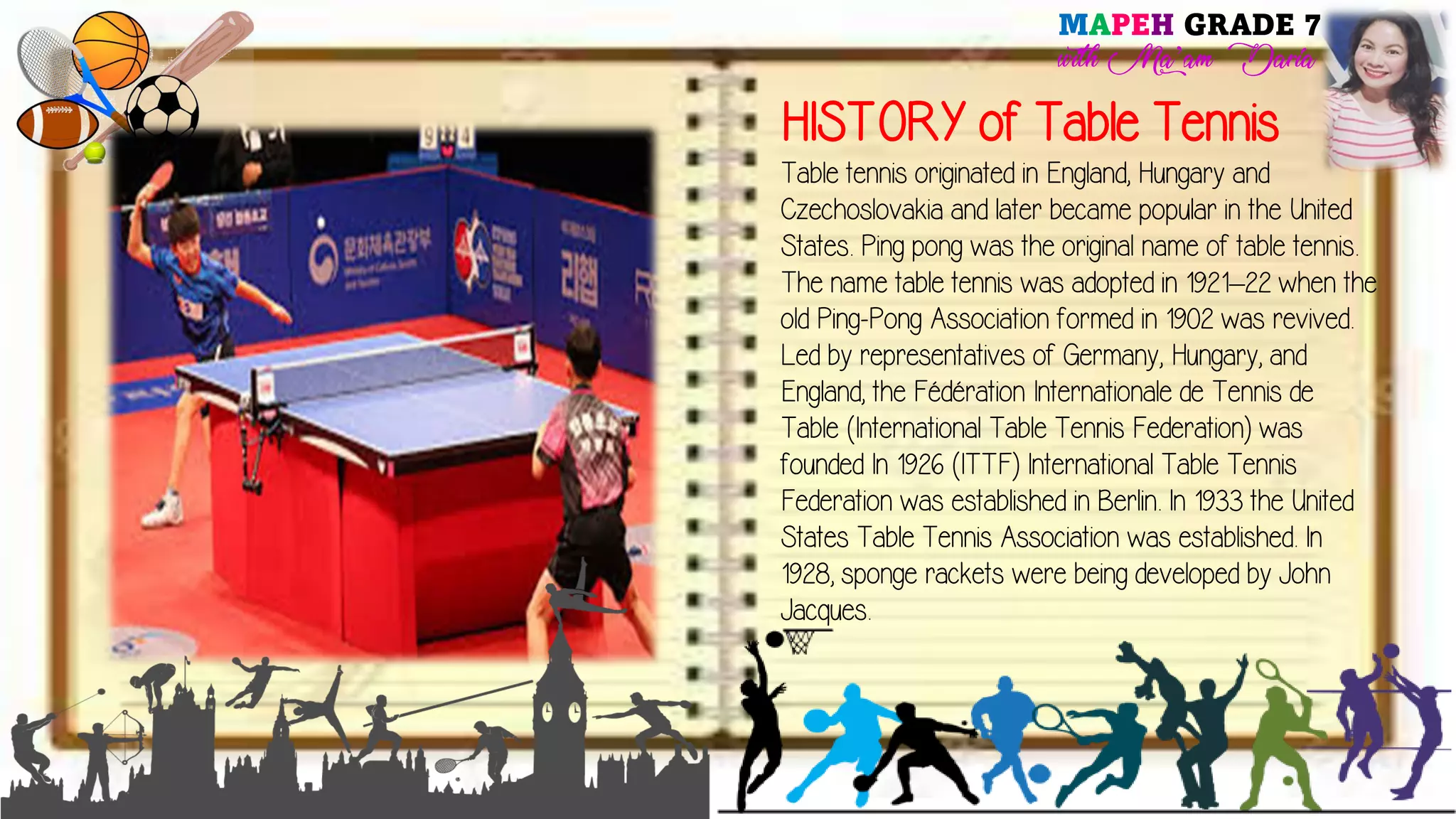 Table tennis (PHYSICAL EDUCATION LESSON) | PDF