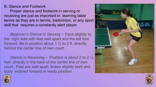 Table Tennis- individual and dual sports | PPTX