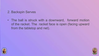 Table Tennis- individual and dual sports | PPTX