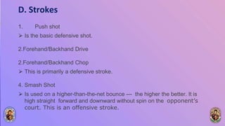 Table Tennis- individual and dual sports | PPTX